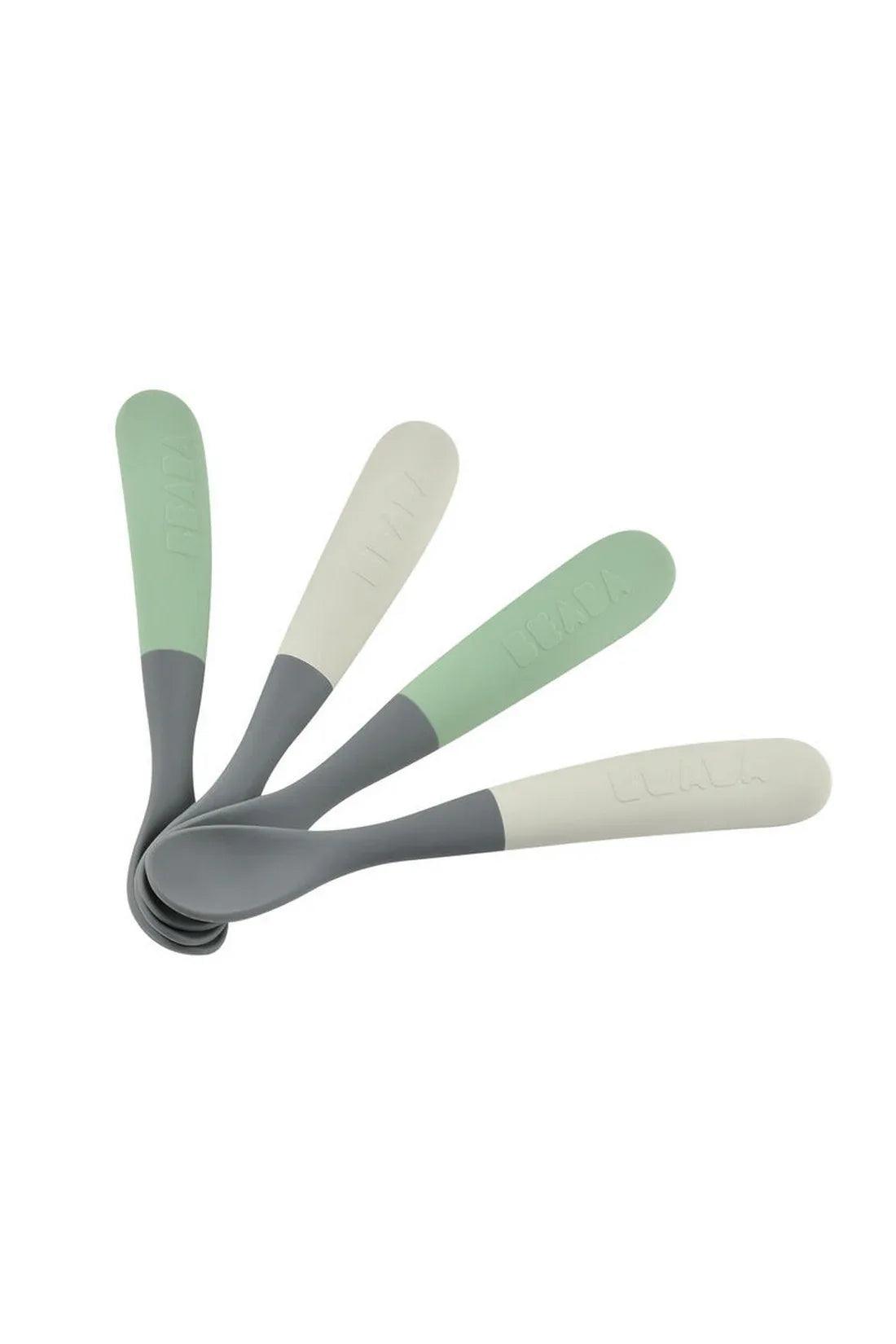 Beaba 1st Stage 4 Silicone Spoon Set Two – mothercare hong kong