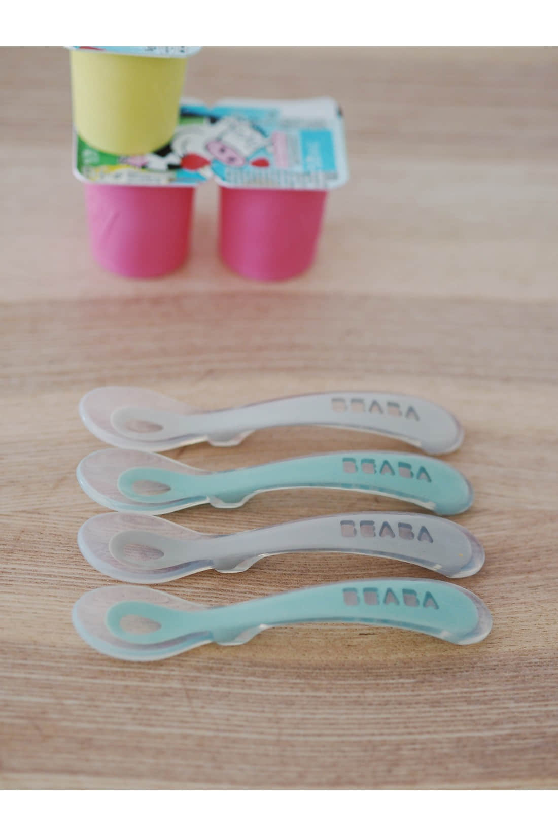 Buy Beaba Set of 4 2nd Age Soft Silicone Spoons - Green Online ...
