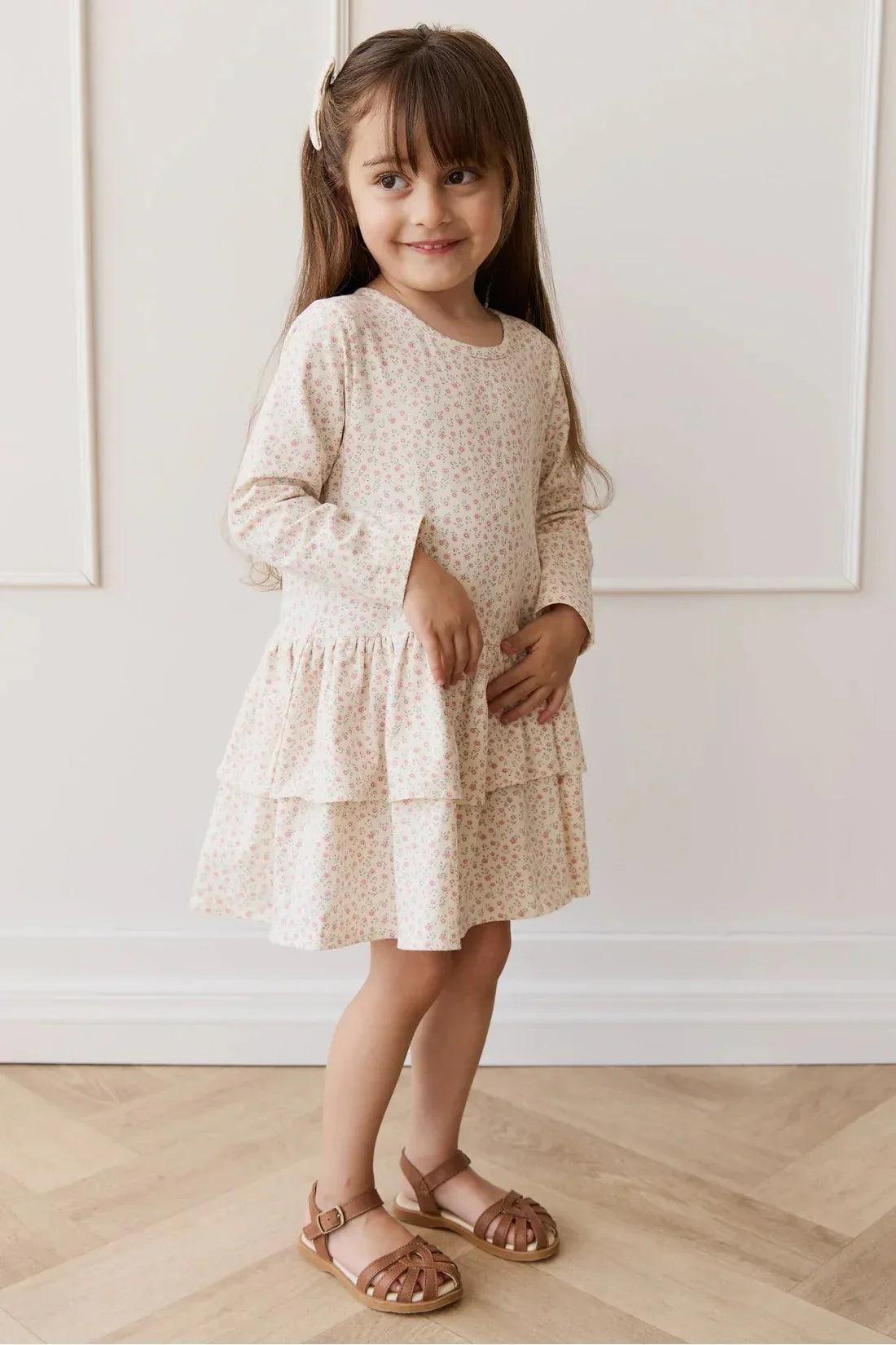 Jamie Kay Organic Cotton Fayette Dress - Posy Garden Pink Online ...