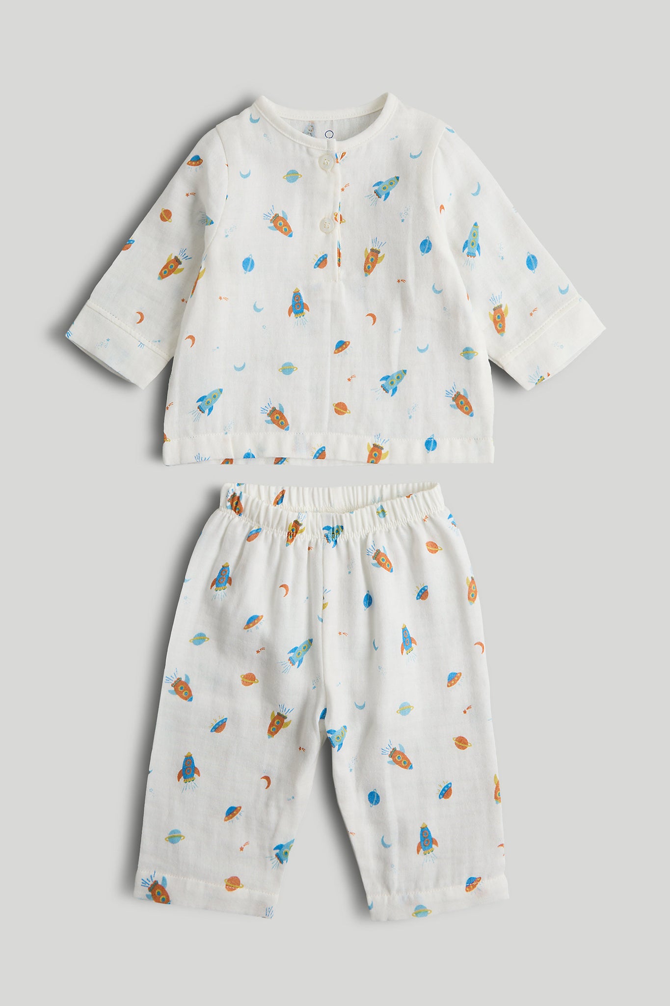 Buy Mothercare Space Woven Baby Pyjamas Online - mothercare ...