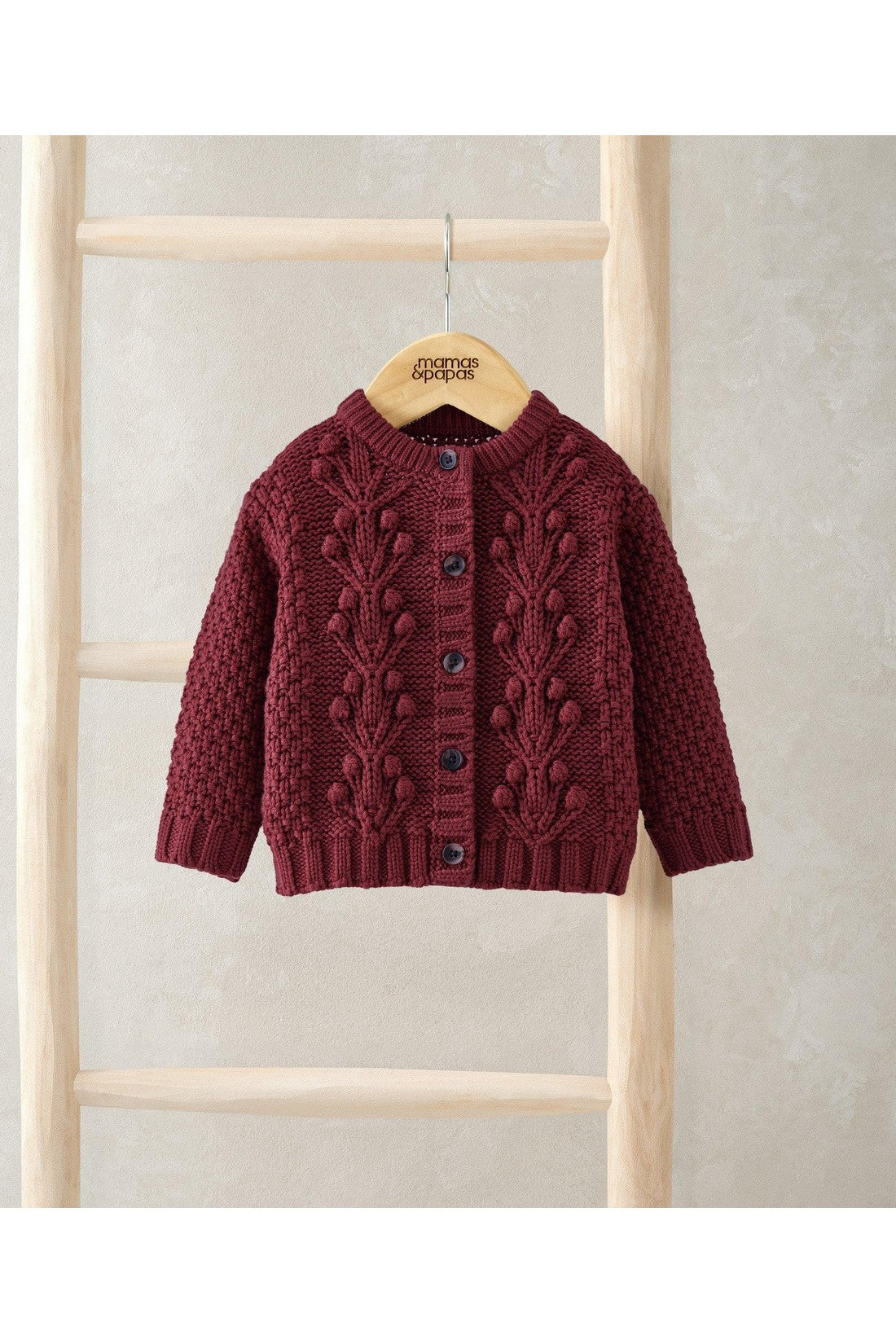 Mamas & Papas Cherry Bobble Knit Cardigan Online - mothercare – mothercare hong kong