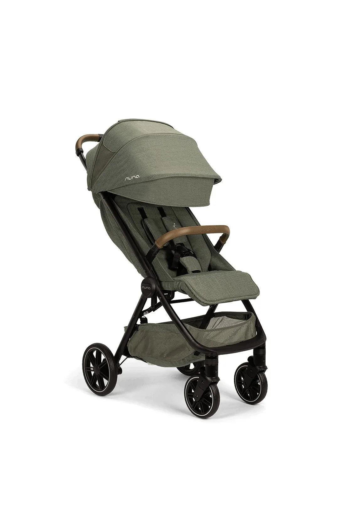 Nuna Stroller - Trvl lx (Pine) with Rain Cover and Travel Bag Online ...
