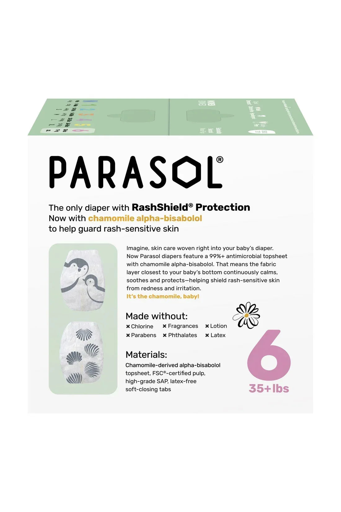 Parasol Clear+Dry™ Natural Diapers Size 6/XXL - 20x2pcs Online ...