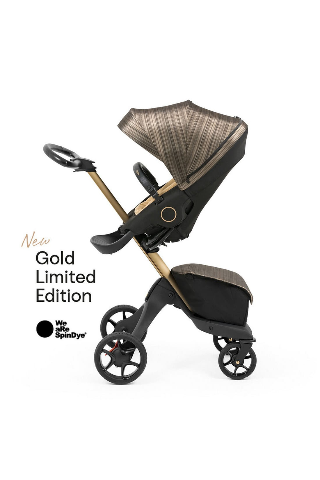 Stokke Xplory X Stroller - Gold Black Limited Edition Online - mothercare – mothercare hong kong