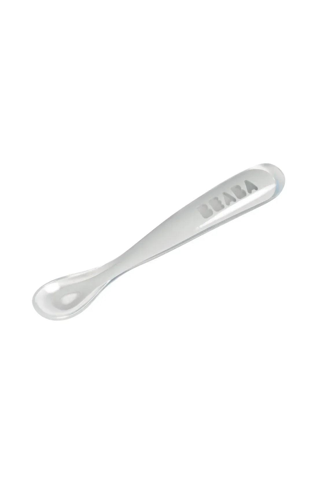 Buy Beaba Ergonomic 1st Age Silicone spoon Light Grey Online ...