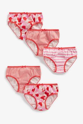 Buy Love Heart Briefs - 5 Pack Online - mothercare – mothercare hong kong