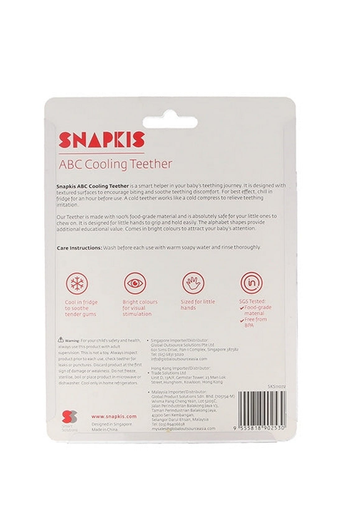 Buy Snapkis ABC Cooling Teether Online - mothercare – mothercare hong kong